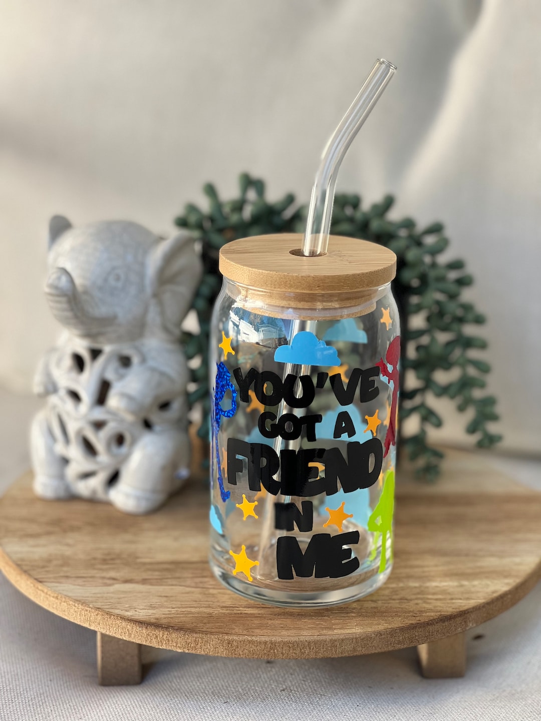 You've Got A Friend in Me 16 Oz Glass Can Cup Toy Beer Can Glassware ...