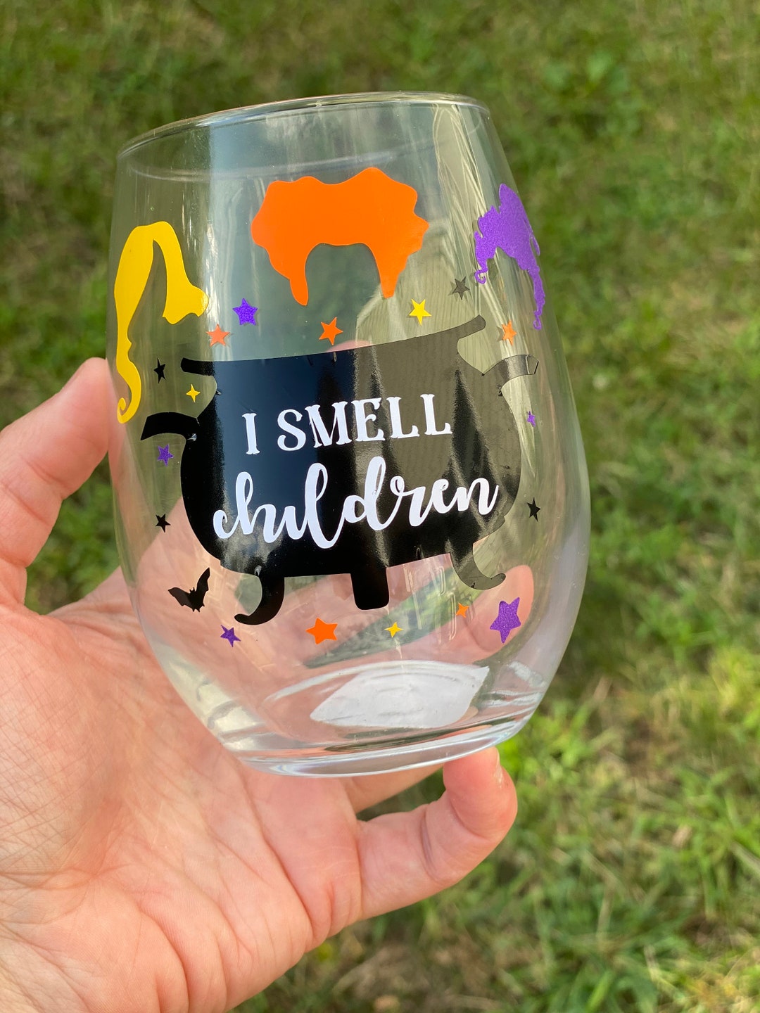 Halloween Themed Wine Glass Hocus Pocus Fall Themed Wine - Etsy