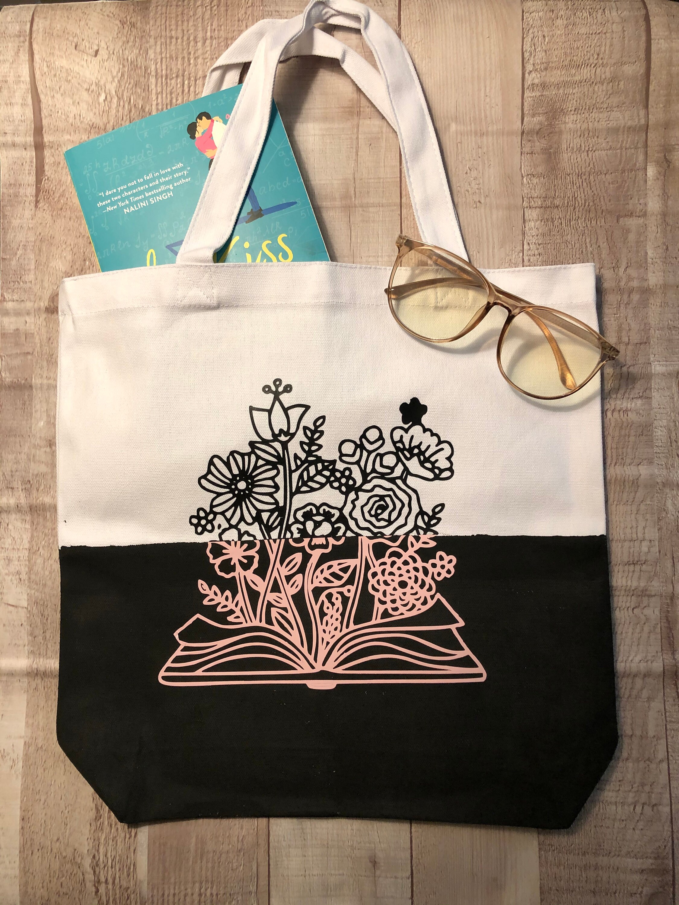 Flower Book Tote - Etsy