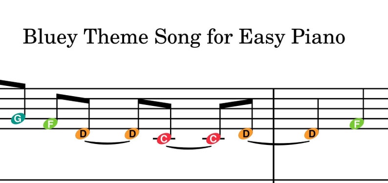 Bluey Theme Song - Etsy