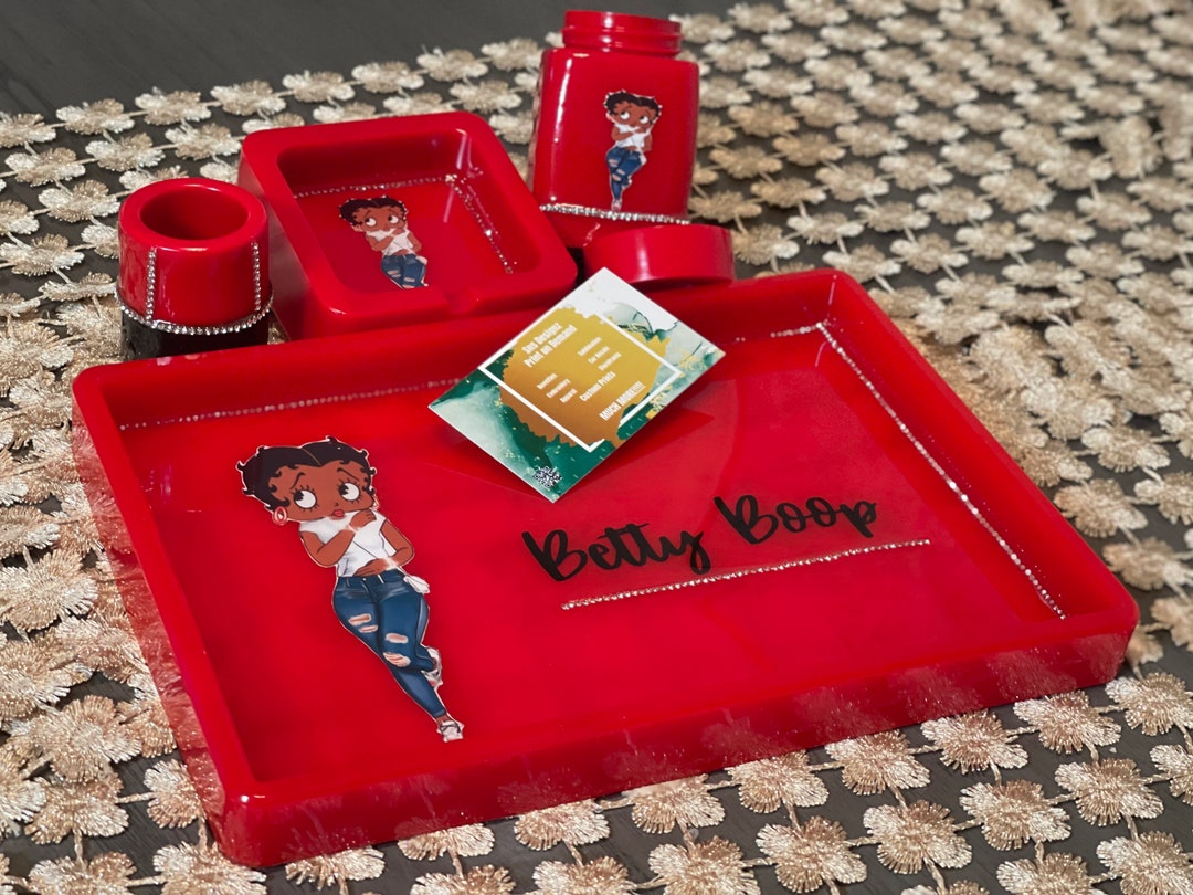 Custom “betty Bop”trey Set Bundle - Etsy