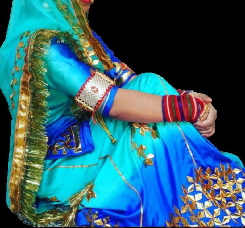 Traditional Rajputi Poshak Stitched Rajasthani Lehenga Choli Wedding