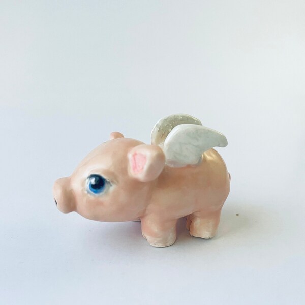 Pig Figurine - Etsy