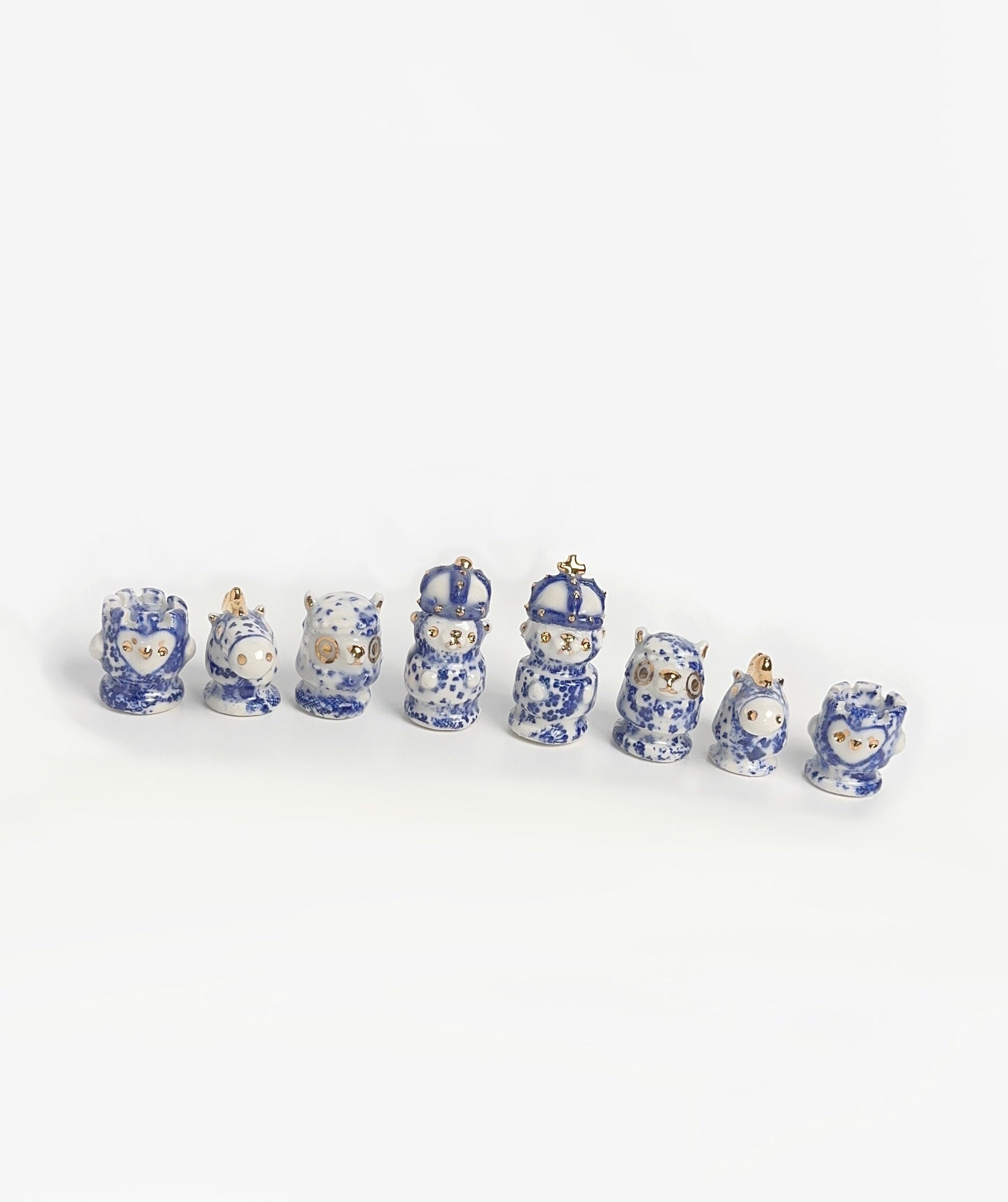 Handmade Ceramic Chess Set Unique Ceramic Chess Set Cat and - Etsy