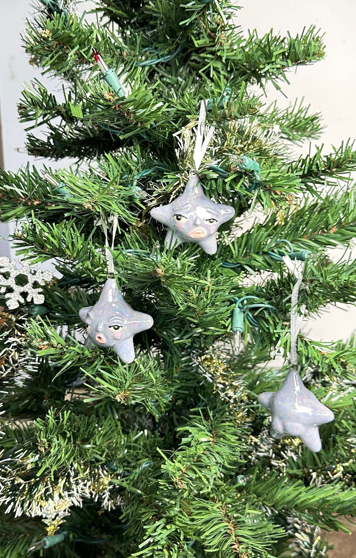 Funny Christmas Ornaments Handmade Ceramic Ornaments Funny - Etsy