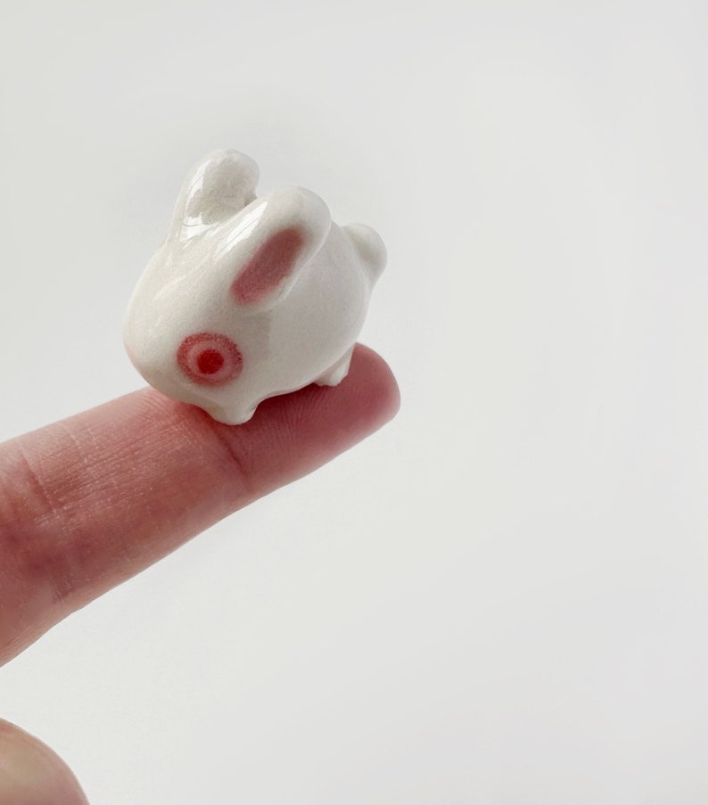 Miniature Ceramic Rabbit Small Porcelain Bunny Small - Etsy