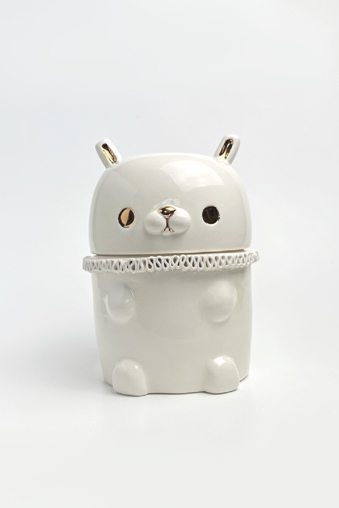 Animal Ceramic Canister Ceramic Lidded Jar Bunny Canister - Etsy