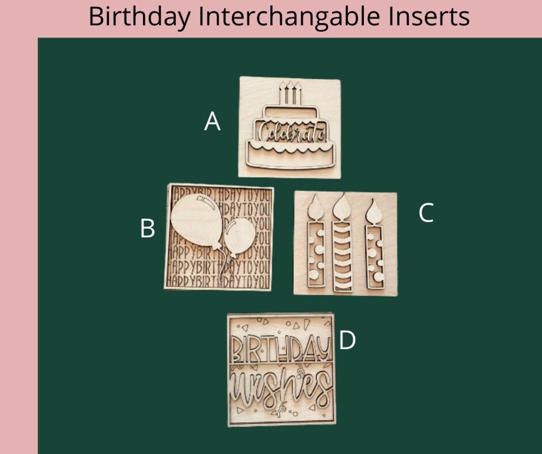 Birthday Leaning Ladder Inserts, Ladder Tier Decor, Tiered Tray Decor ...