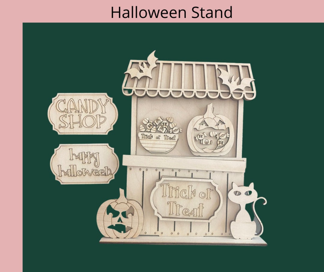 Halloween Candy Stand-diy Trick or Treat - Etsy