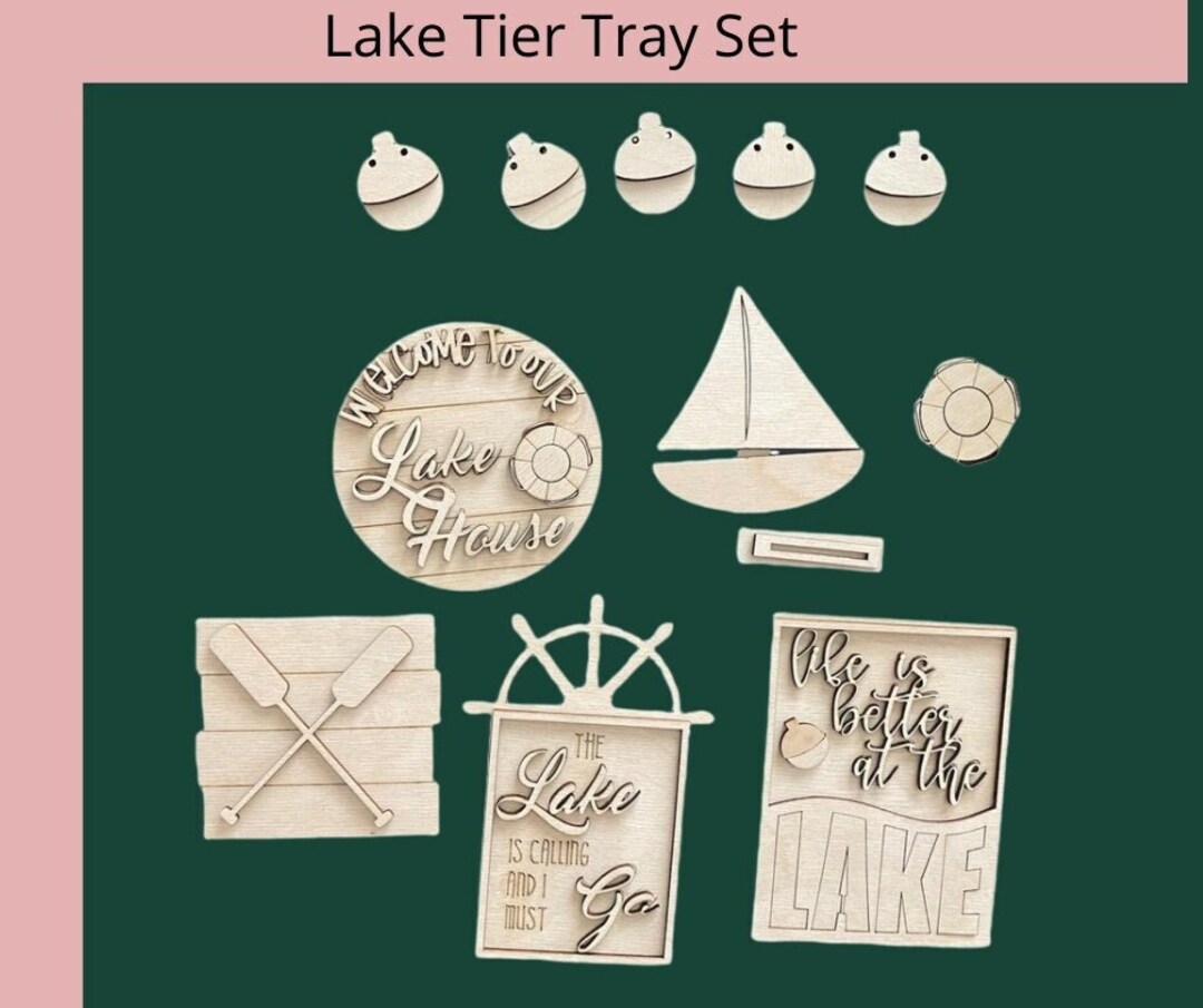 Lake DIY Decorations/ Tier Tray Kit - Etsy