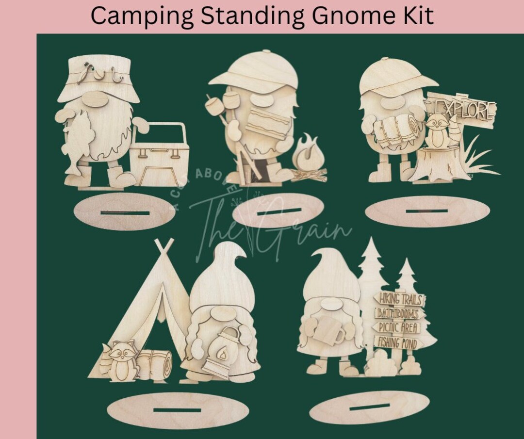Gnome Camping Standing Kit - Etsy