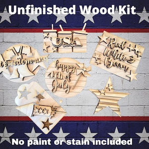 Let Freedom Ring 4th of July DIY Decorations/ Tier Tray Kit - Etsy