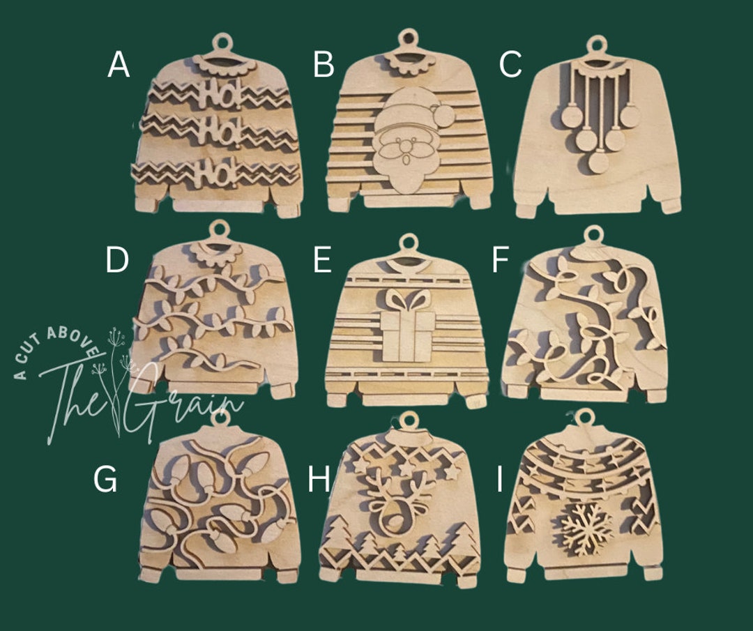 DIY Ugly Sweater Ornament Kit - Etsy