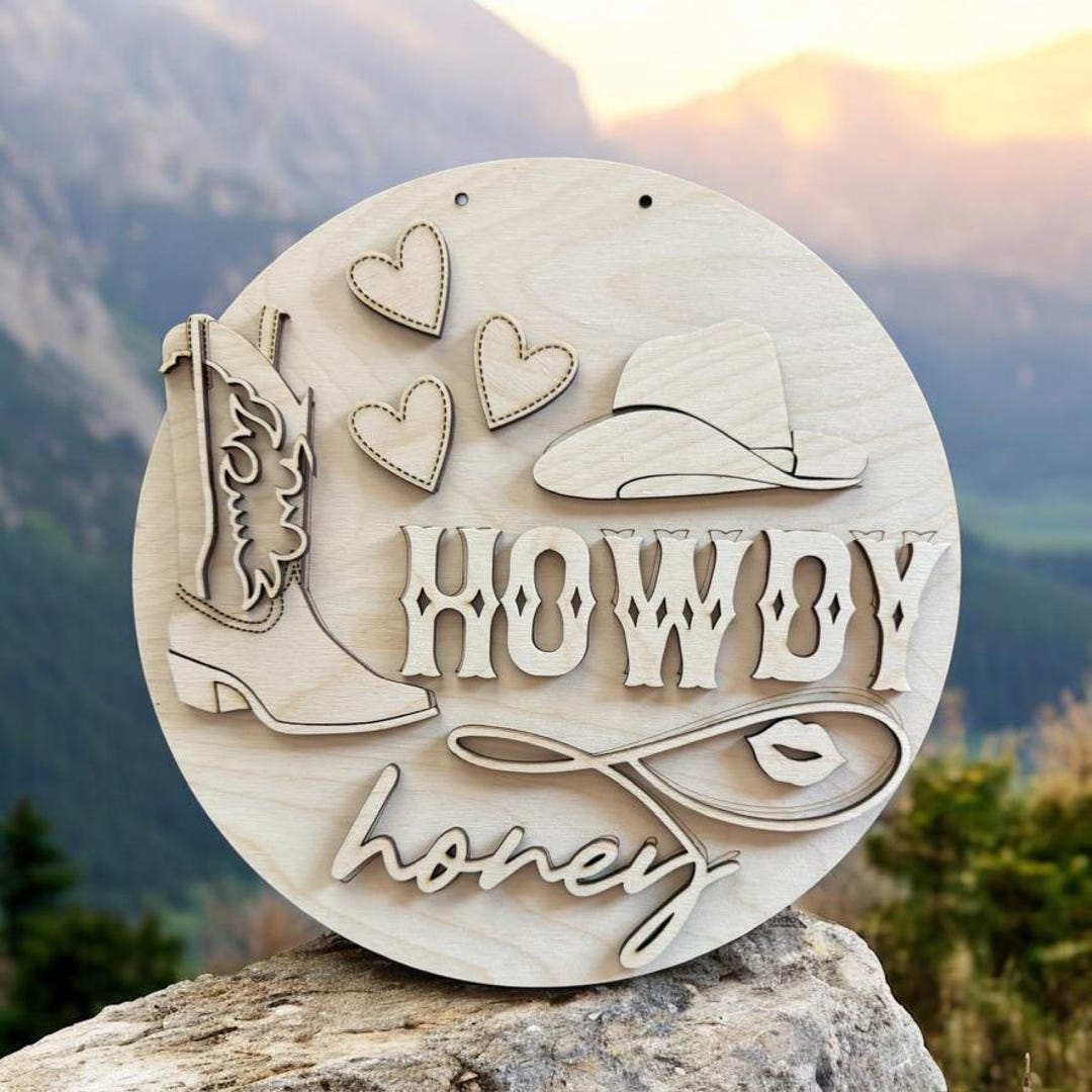 DIY Howdy Honey Cowboy Wood Sign Kit – Western Home Décor - Etsy
