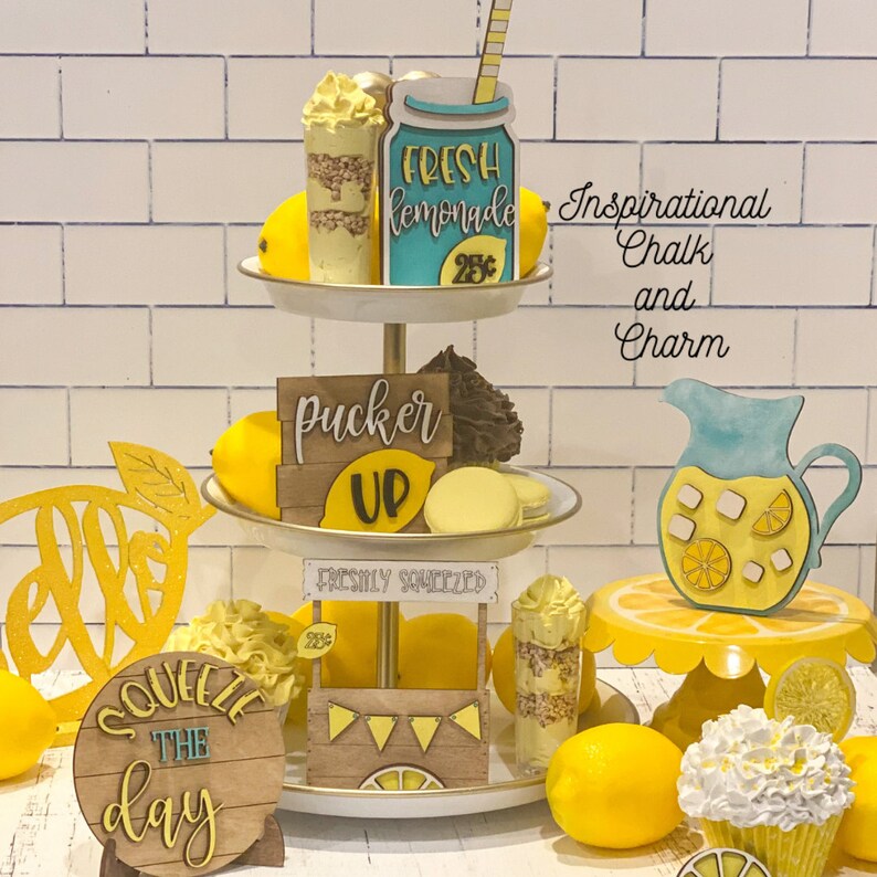 Lemon Tier Tray DIY Kit / Lemonade Stand Kit - Etsy