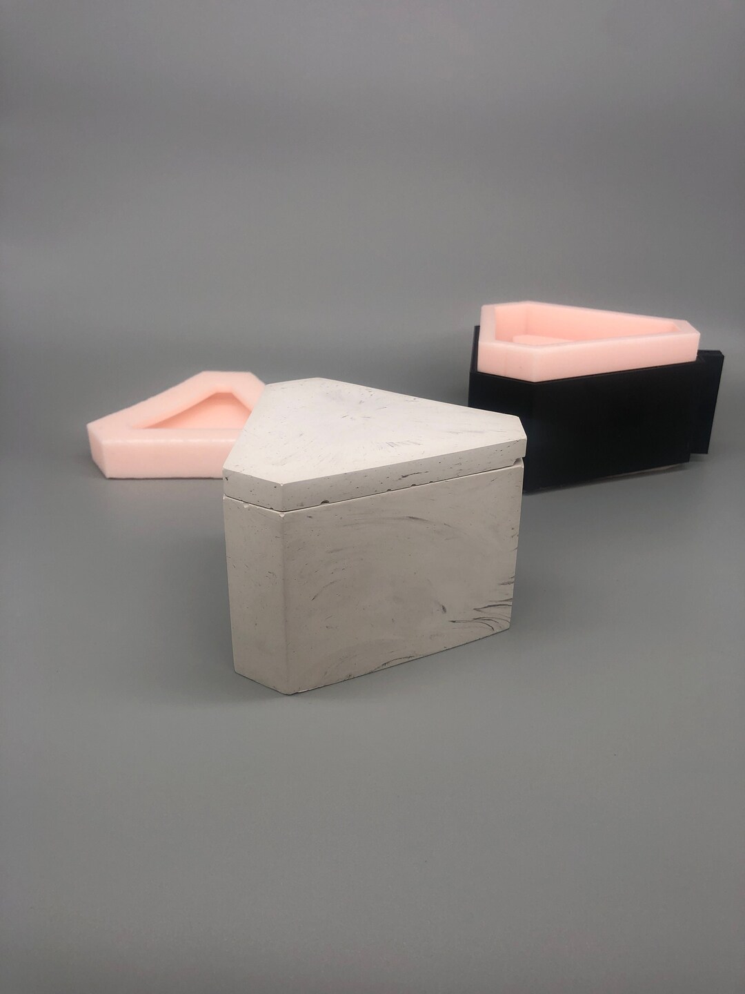 Silicone Mould Triangle for Candle Holder, Concrete Mold & Plant Pots ...