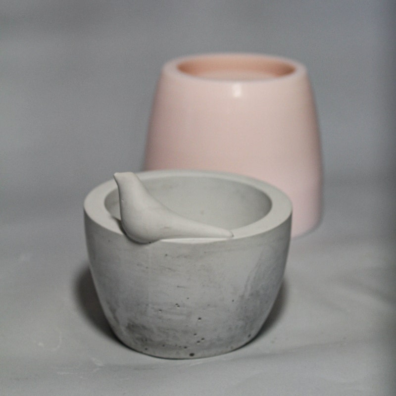 12cm Concrete Plant Pot - Etsy