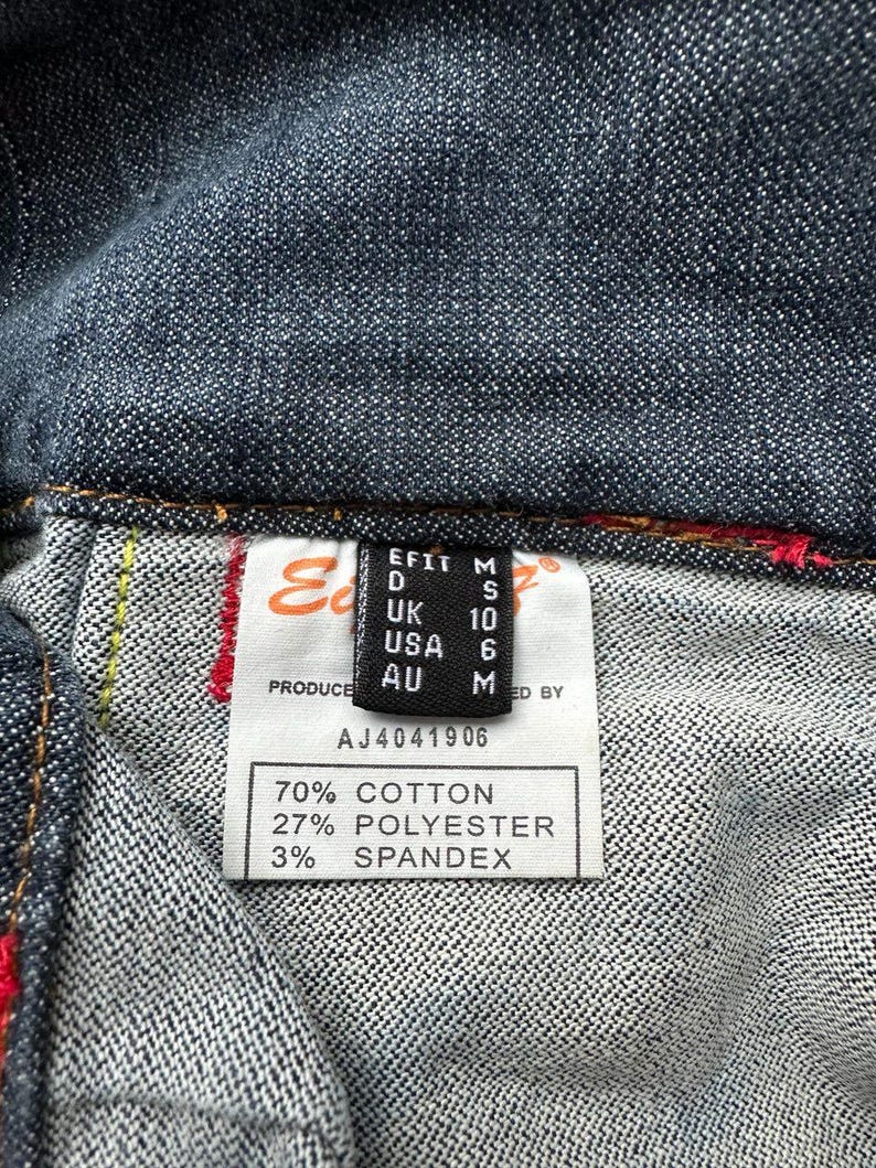 Micro Mini Washed Denim Rock Y2K Style Utulity Street 00s - Etsy.de