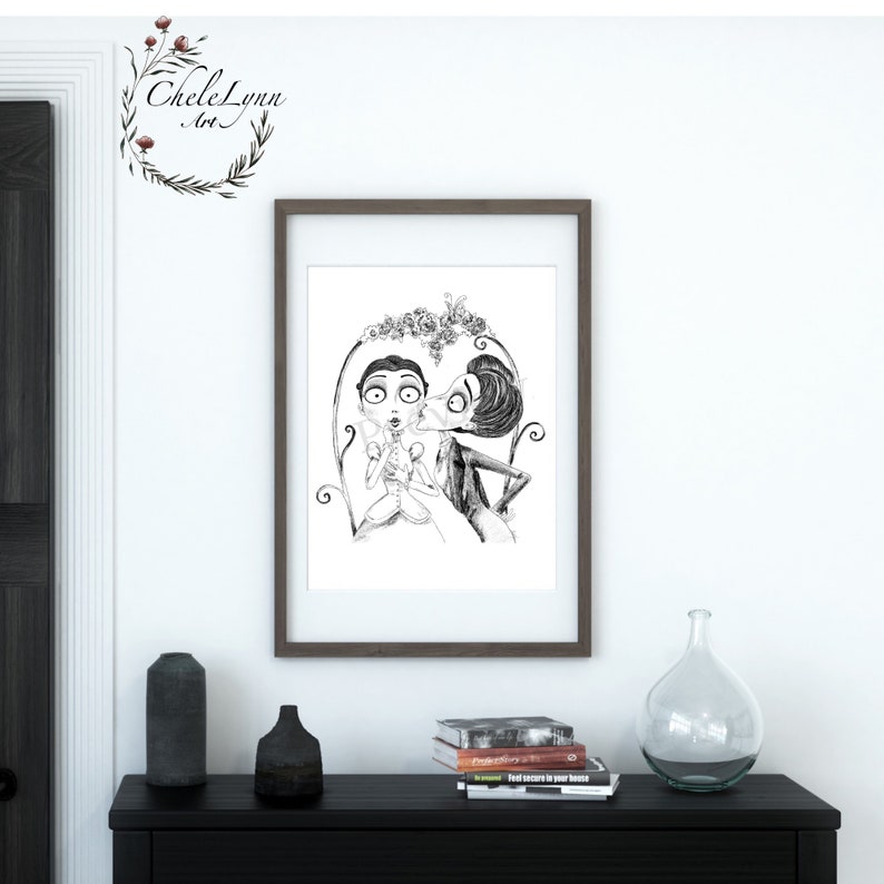 Corpse Bride Printable Art Victor and Victoria PDF Wall Art - Etsy