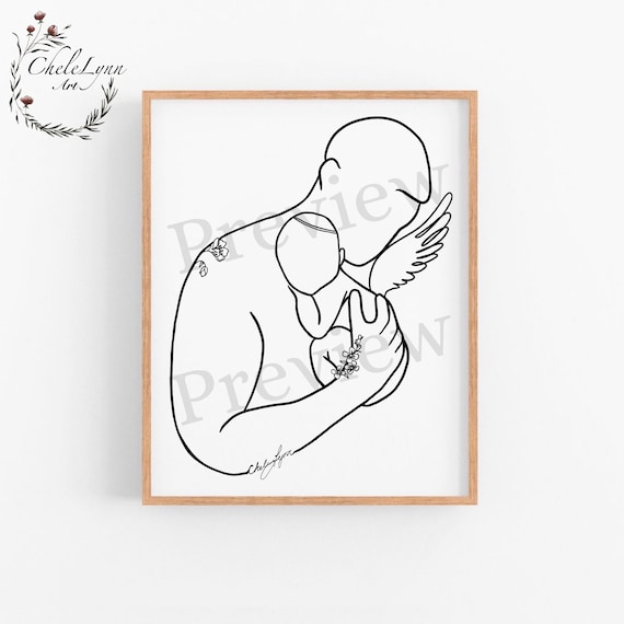 Baby Boy Angel Drawings