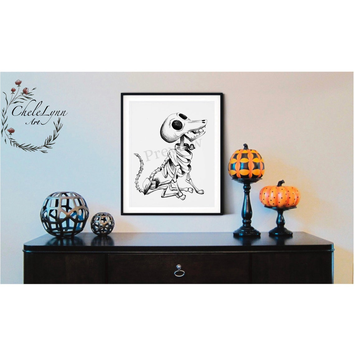 CUSTOM Dog Name Art Corpse Bride Dog scraps Digital | Etsy