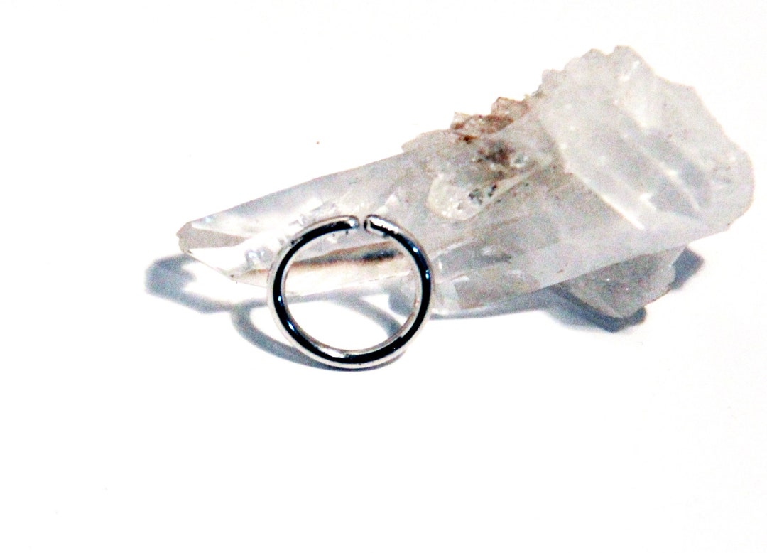 Silver Hoop Septum Stretcher, Piercing Jewelry 13 Gauge, Silverwear ...