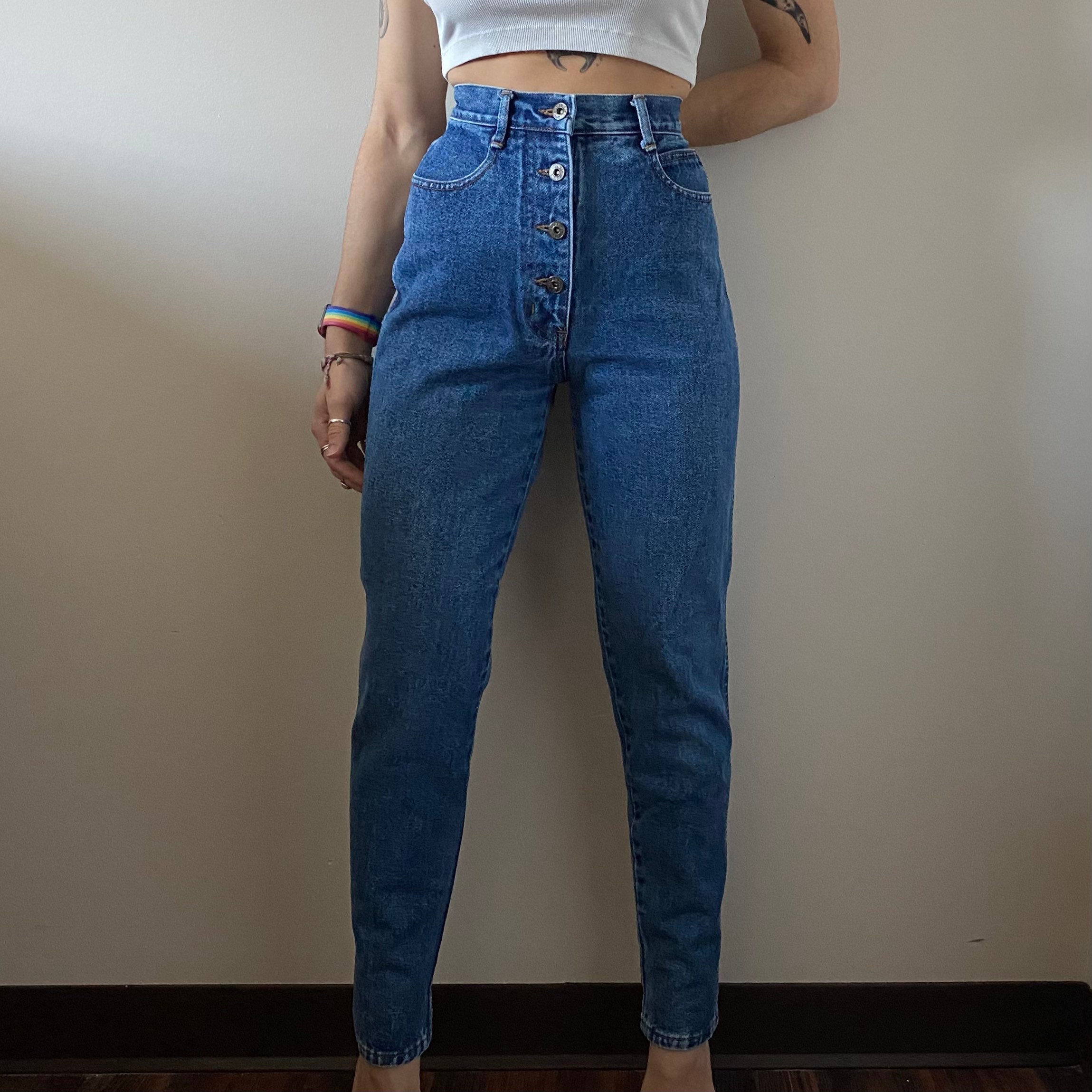 Vintage Rio Button Fly Jeans (80s) - Etsy
