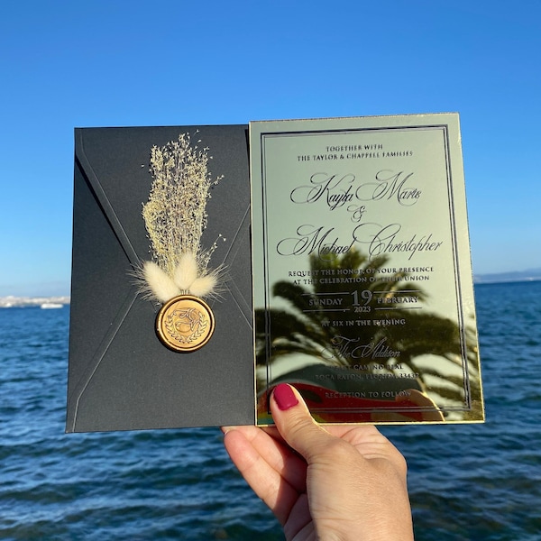 Mirror Invitation - Etsy