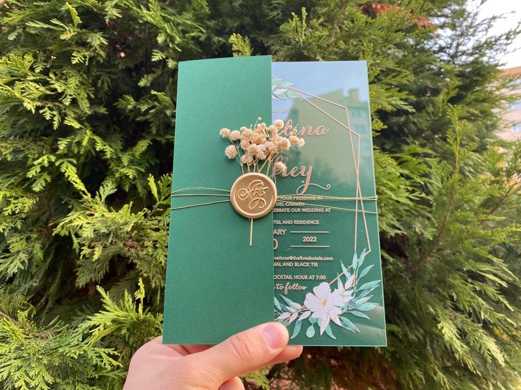 Acrylic Invitation. Transparent Invitation. Wedding | Etsy