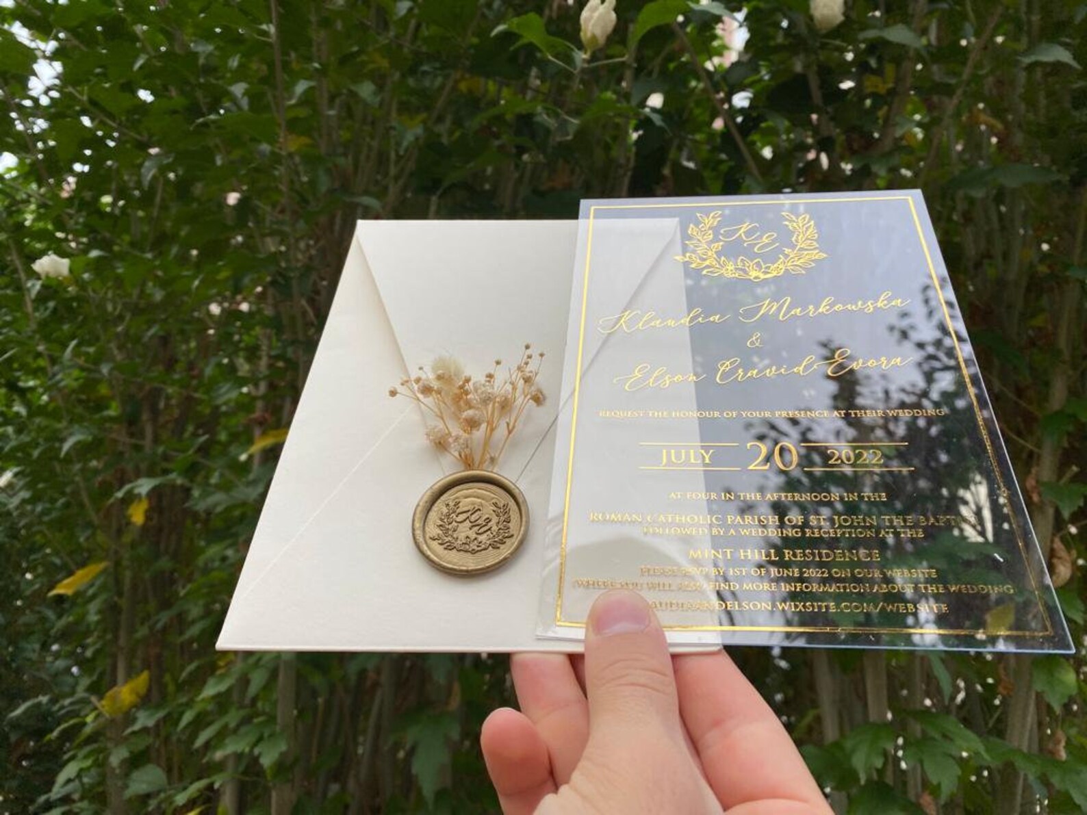 Acrylic Invitation. Clear or Frosted Acrylic Invitation. Foil - Etsy