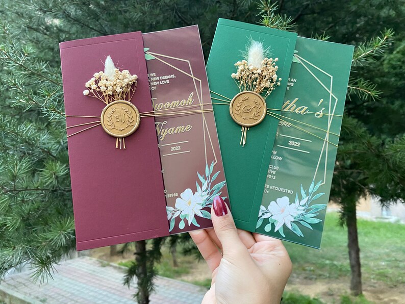 Acrylic Invitation. Transparent Invitation. Wedding - Etsy