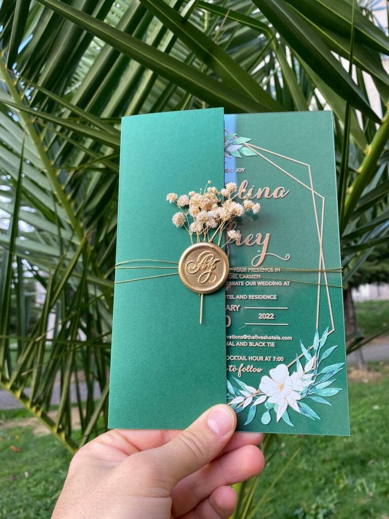 Acrylic Invitation. Transparent Invitation. Wedding | Etsy