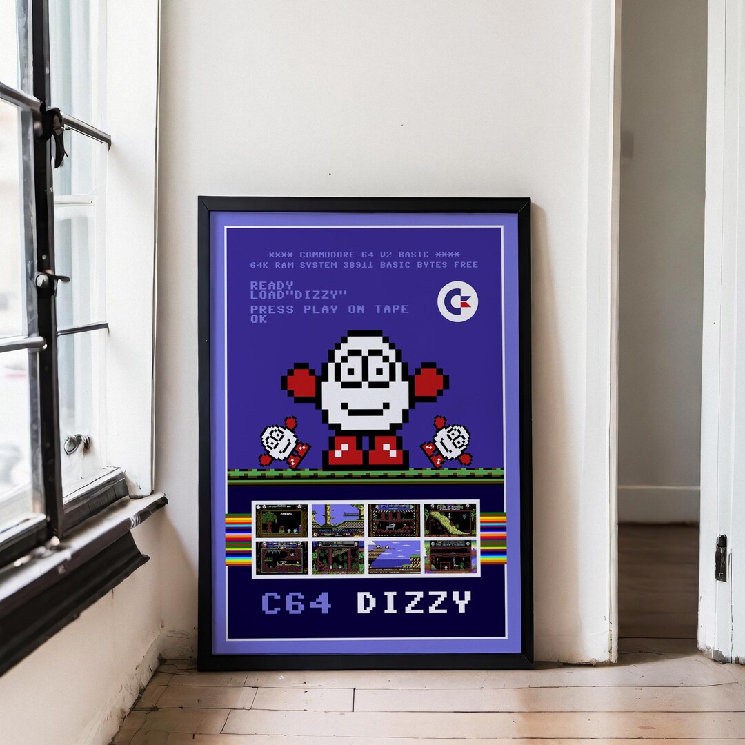 C64 Dizzy Poster - Gaming Art Print - Etsy
