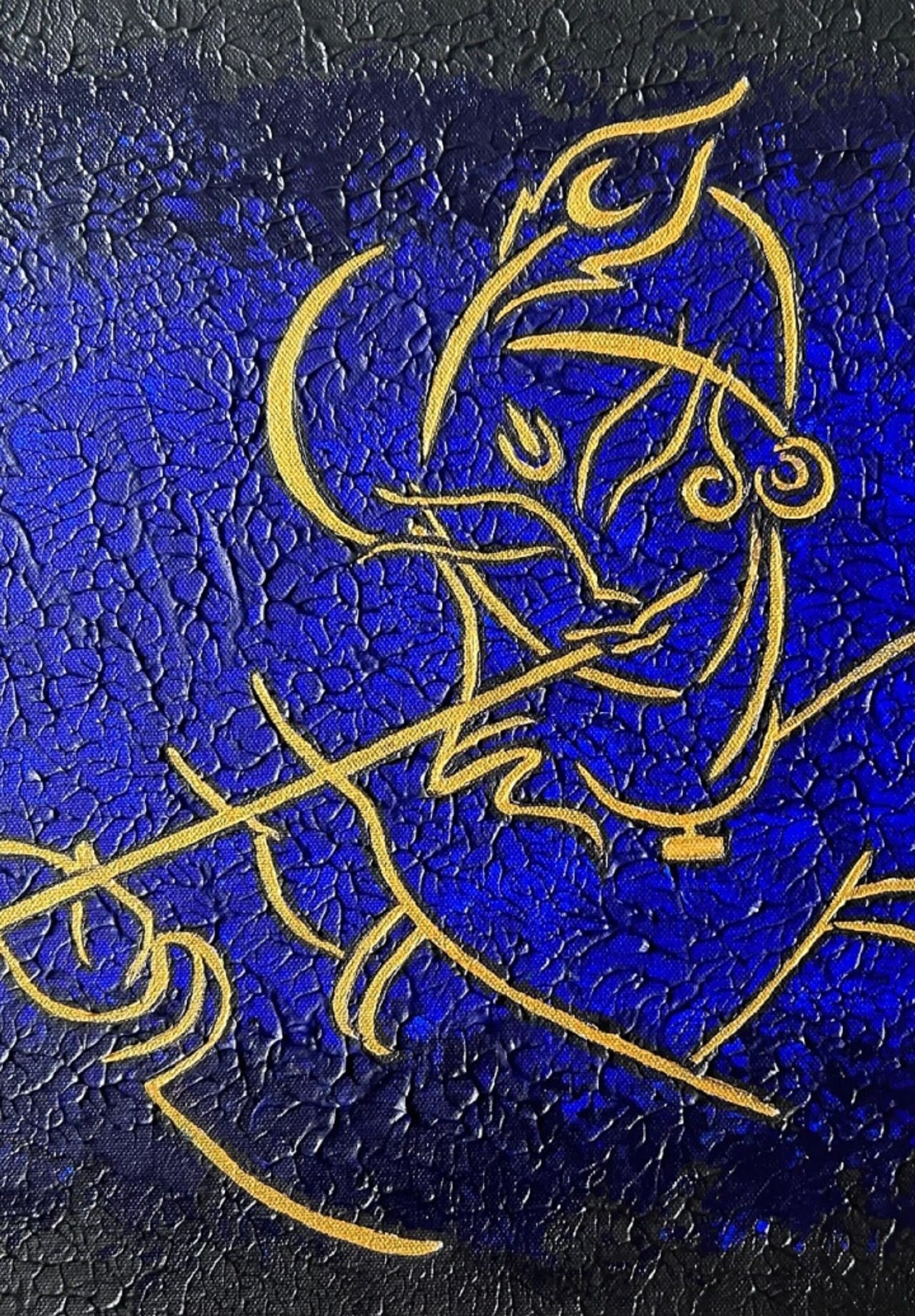 Krishna Original Indian Abstract Art on Canvas for Living Room Original ...