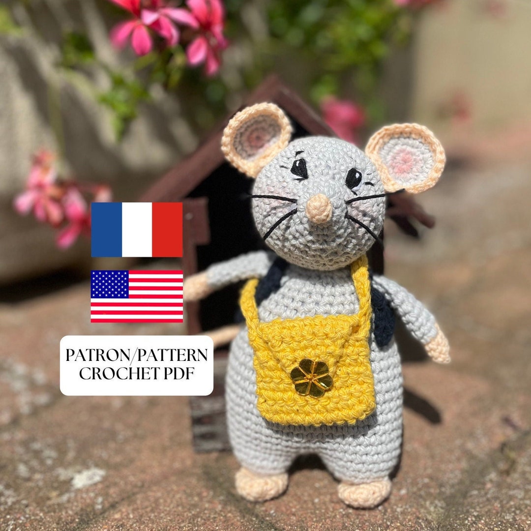 Pattern Crochet - Amigurumi - Grisou the Mouse - Etsy