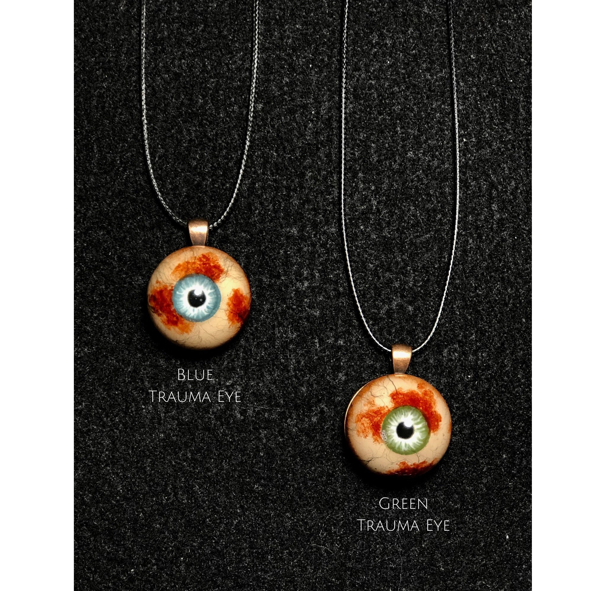 Realistic Green Trauma Acrylic Eyeball Pendant - Etsy