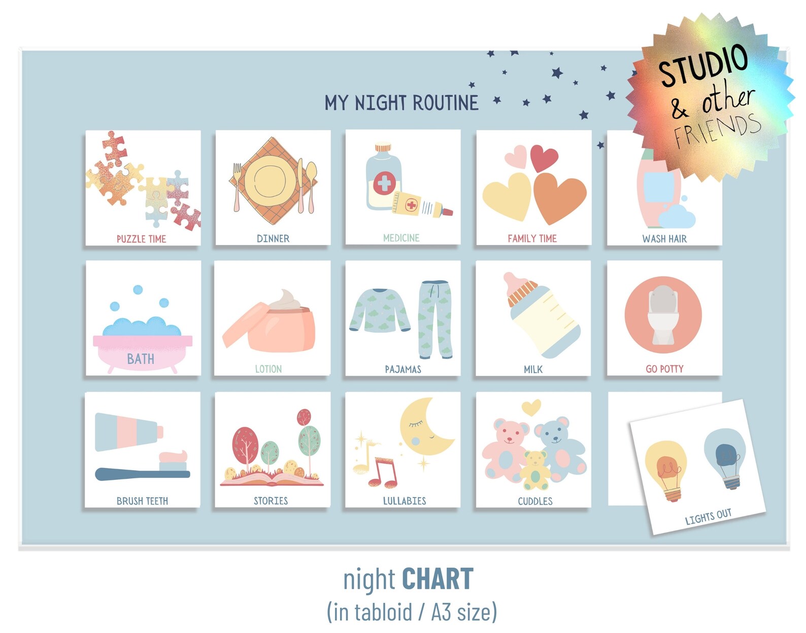 Toddler Routine Chart Daily Schedule Kids Preschool - Etsy
