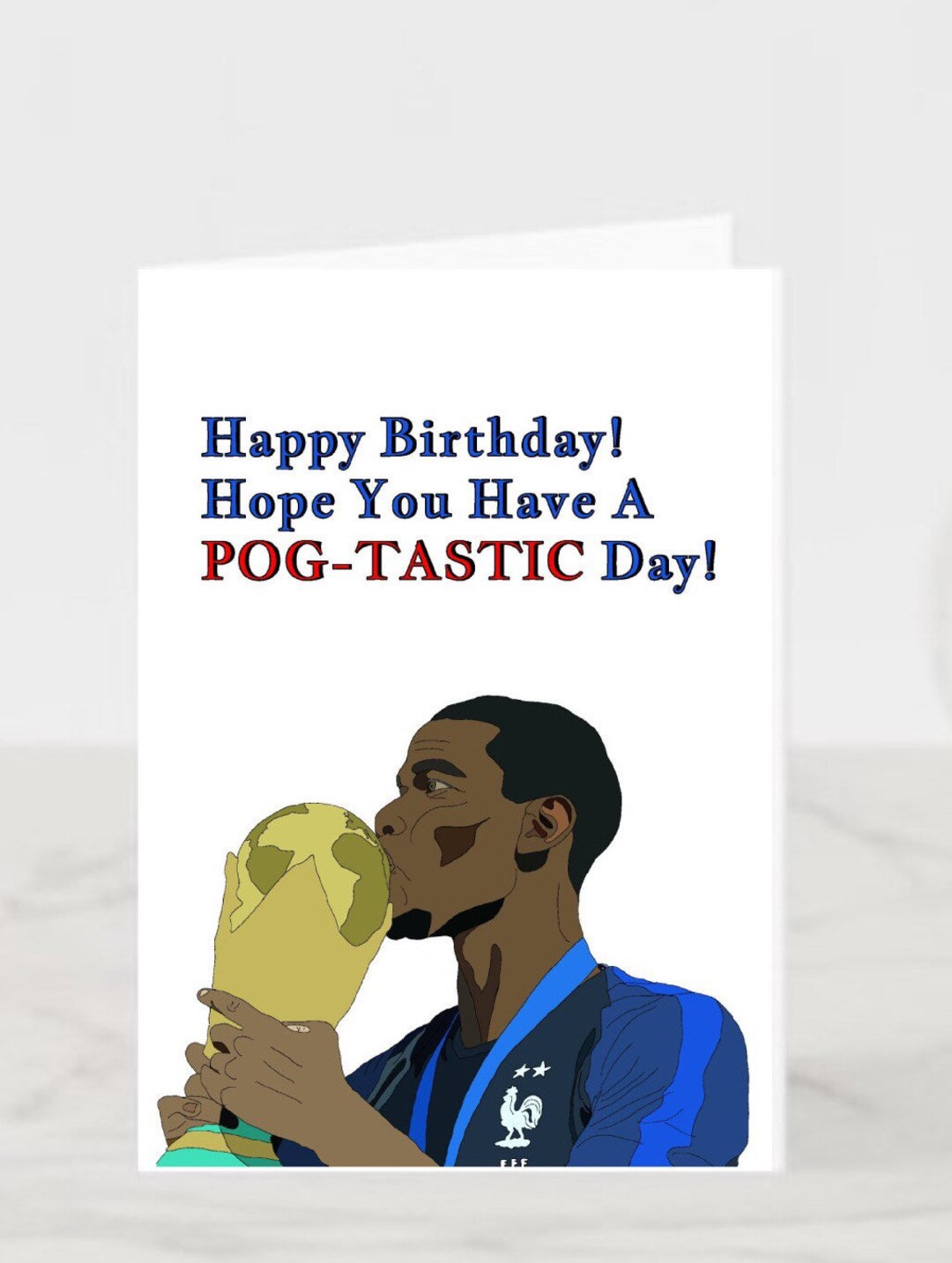 Paul Pogba Football Funny Birthday Card UK for Him Boyfriend - Etsy