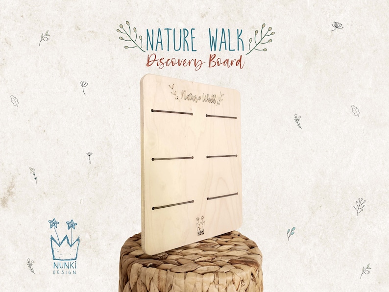 Nature Walk Discovery Board- Nature Crafting, Nature Explorers, Nature ...