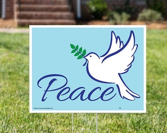 Peace Yard Signs | Etsy