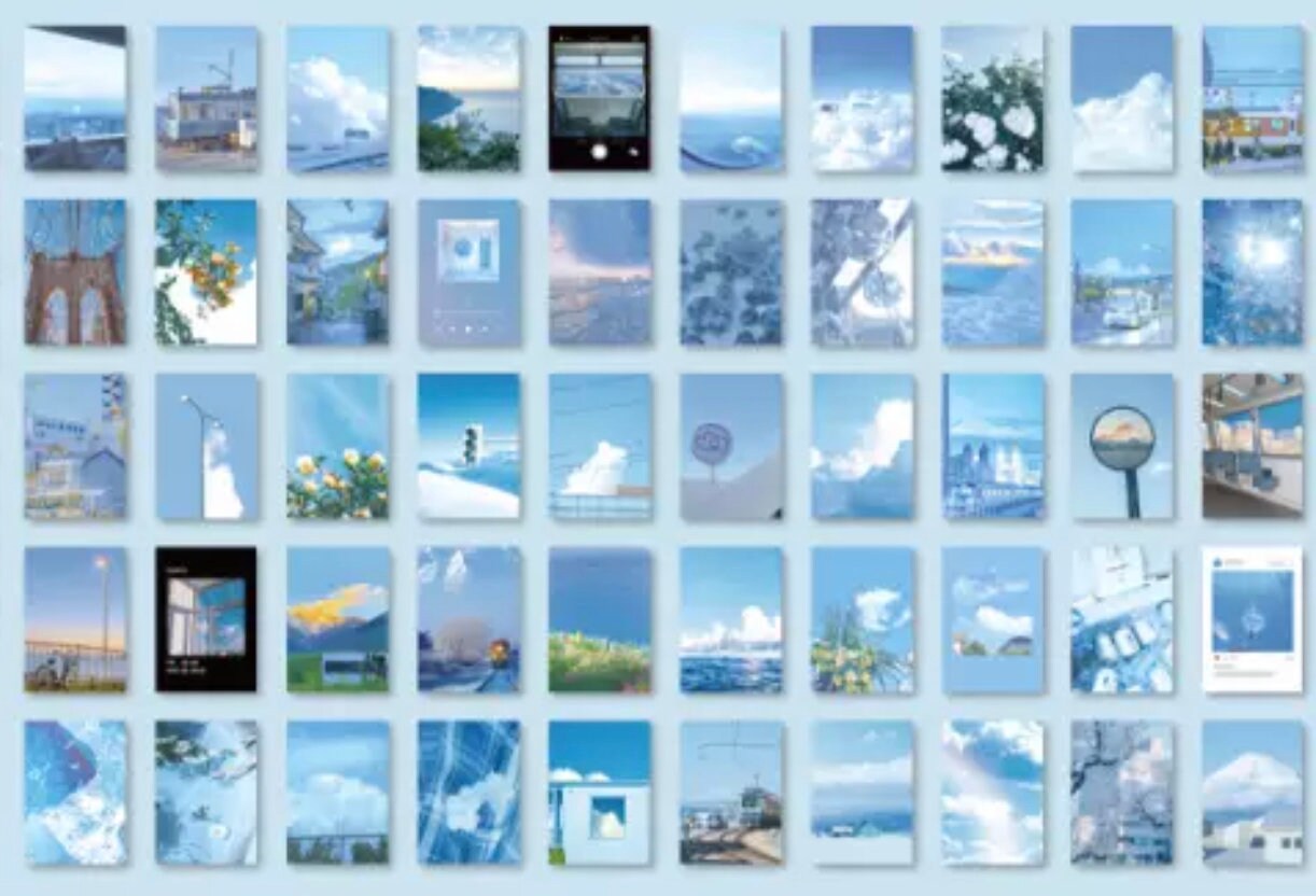 Landscape Sticker Book Aesthetic Stickers Aesthetic Stickers Image ...