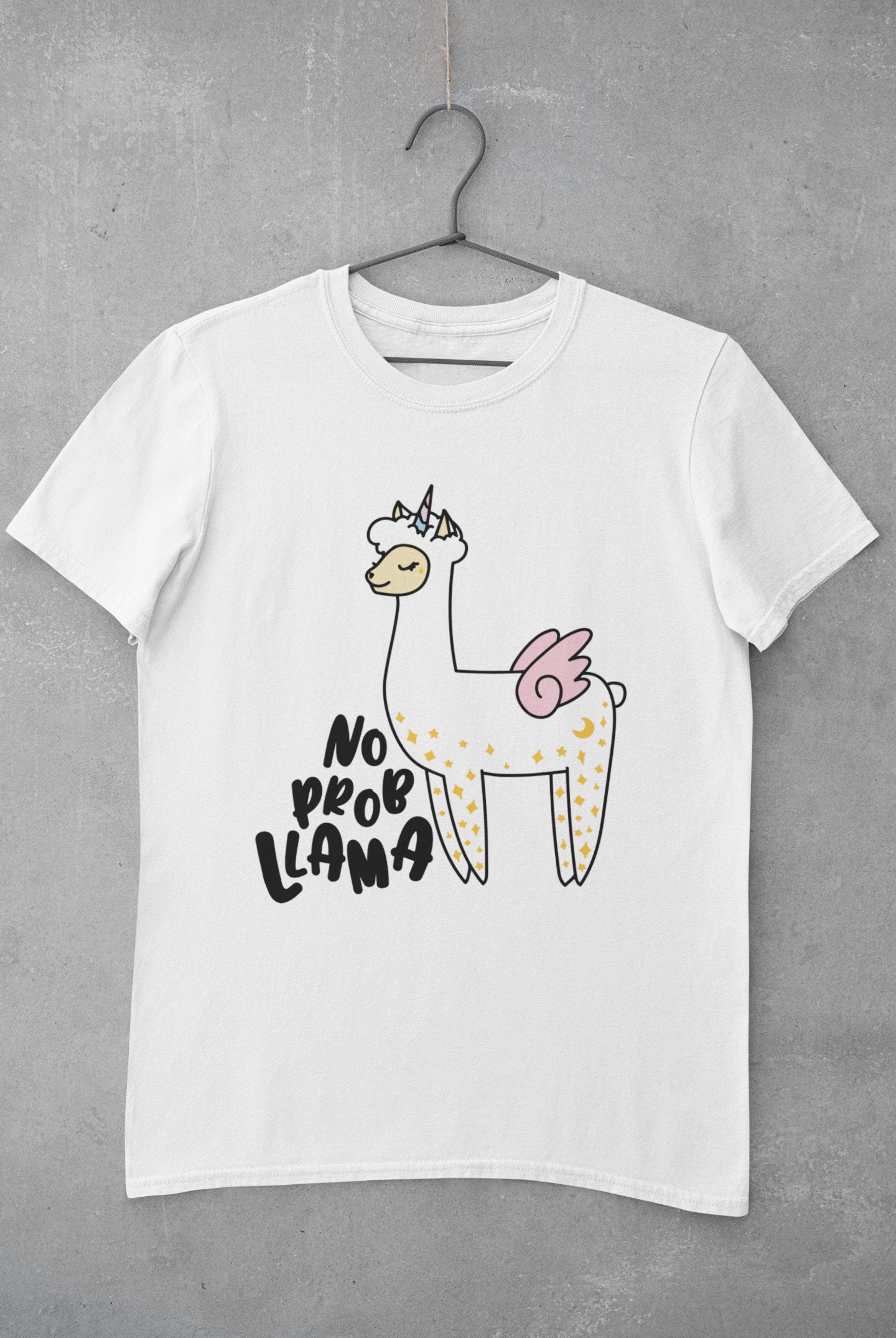 No Prob Llama Shirt Unicorn Llama Shirt Llama Shirt Unicorn - Etsy UK