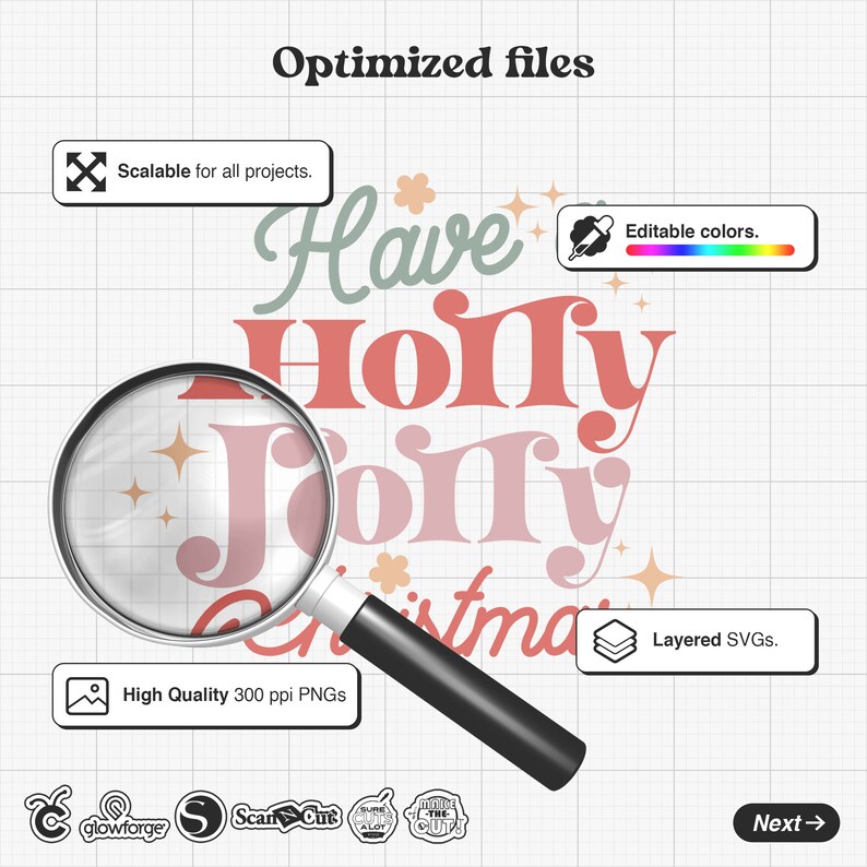 Retro Christmas Bundle Svg, Boho Christmas Svg Png Bundle, Groovy ...