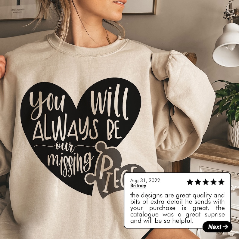 You Will Always Be Our Missing Piece Svg Pngmemorial Svg - Etsy