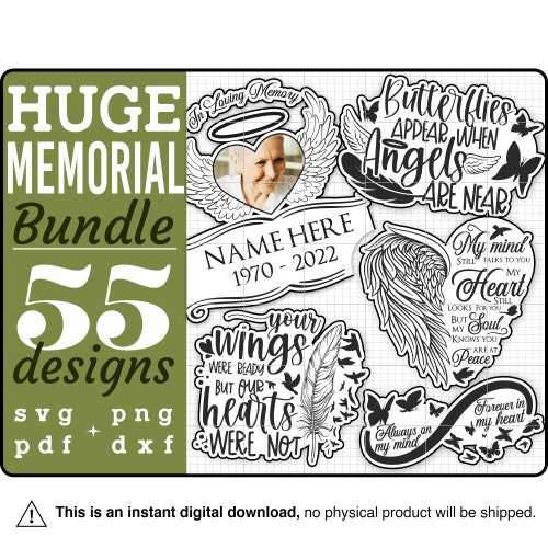 HUGE Memorial SVG Bundle in Loving Memory Svg Cardinal Svg - Etsy