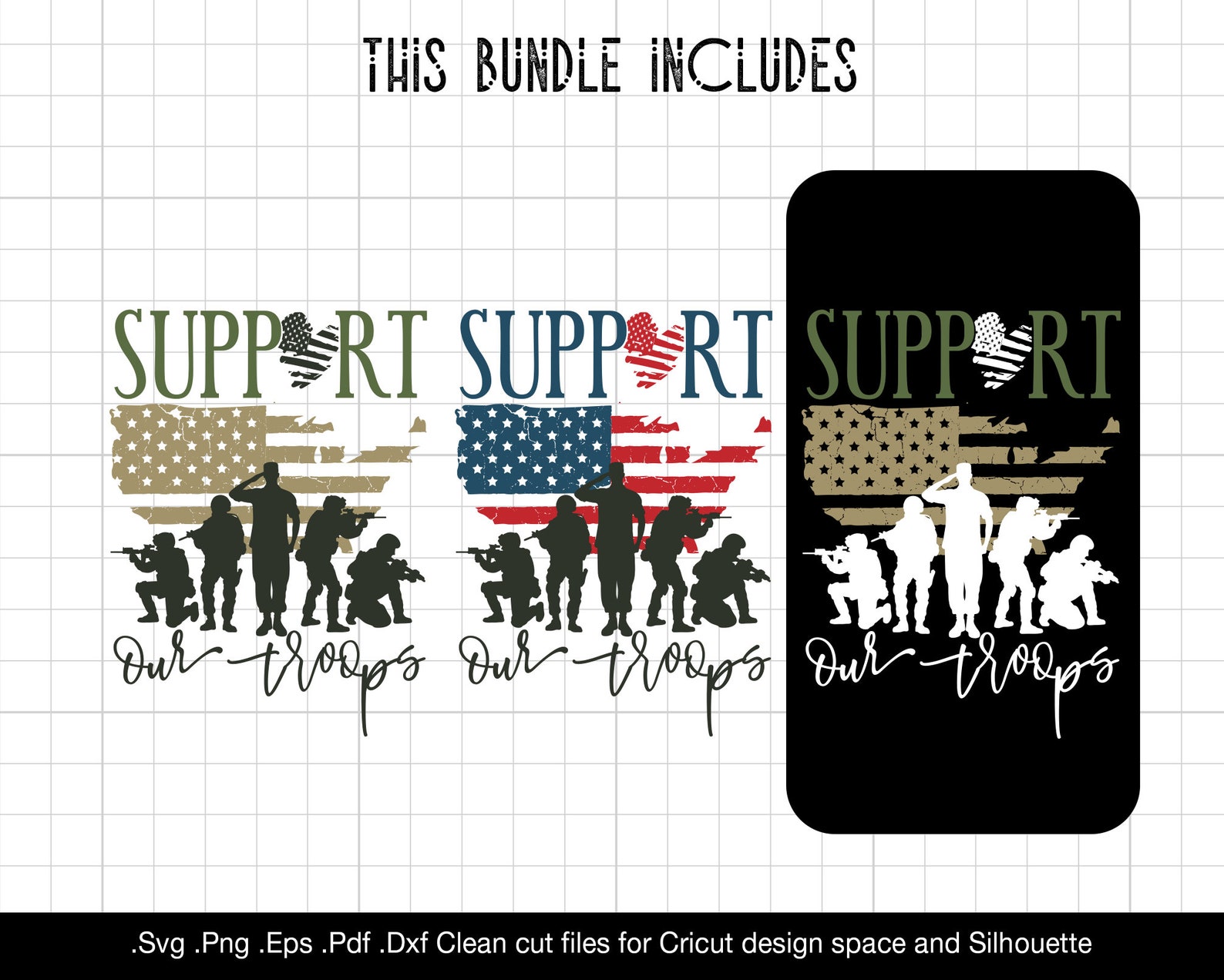 Support Our Troops SVG Support Our Troops Shirt Support Our - Etsy