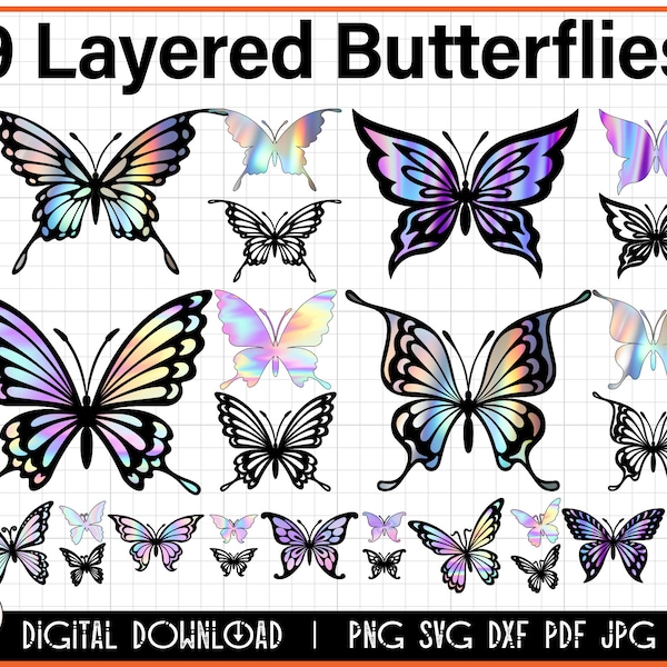 Butterfly Vinyl Layer - Etsy