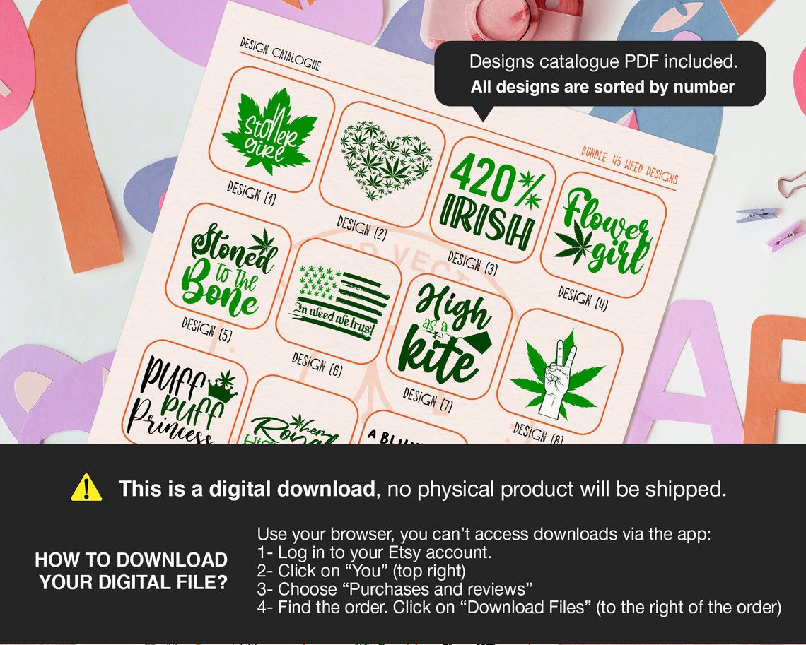 45 Weed Funny Sayings & Clip Arts SVG Bundle for Stoners SVG - Etsy