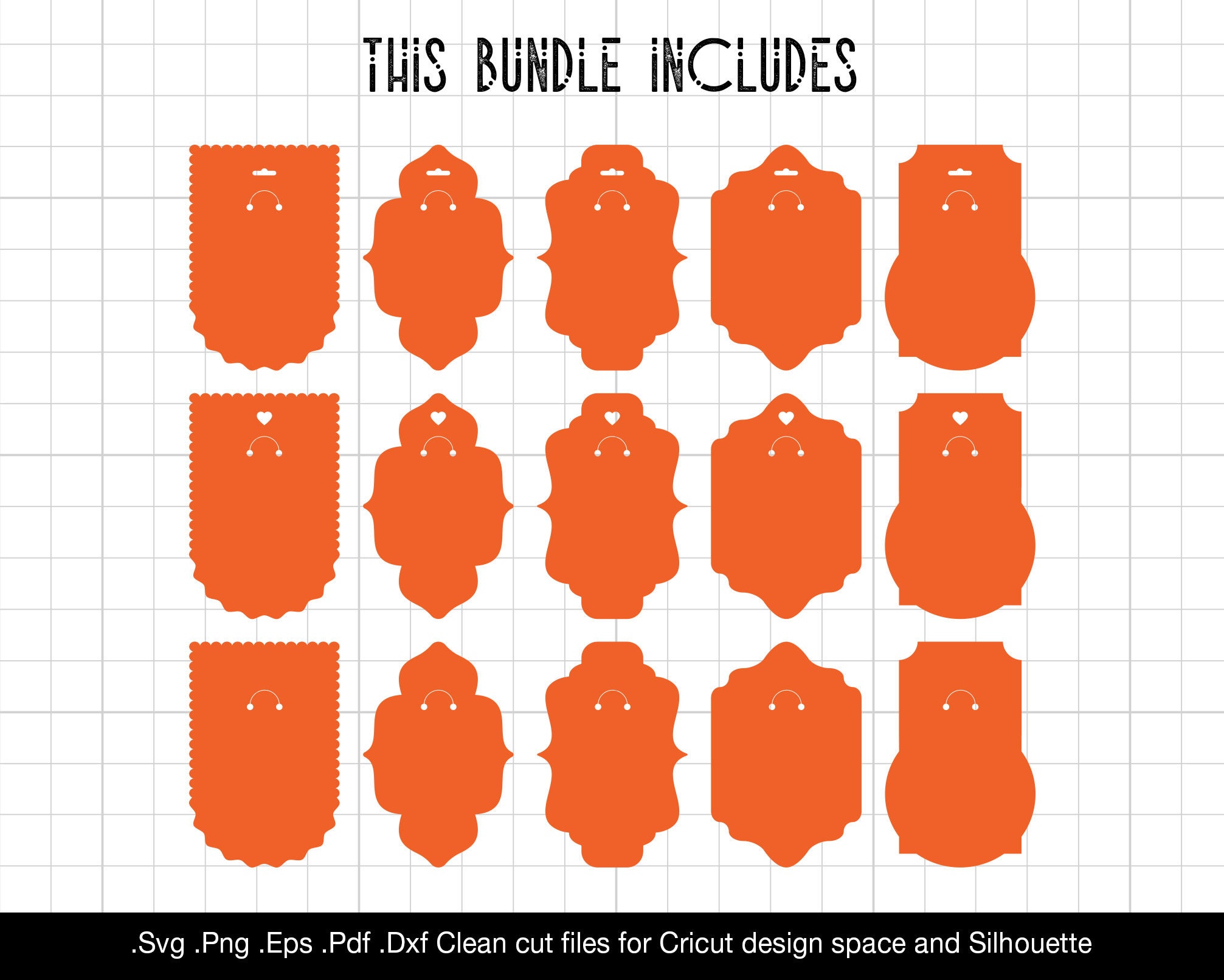 45 Keyring Display Card Svg Bundle, Keyring Display Card Template ...