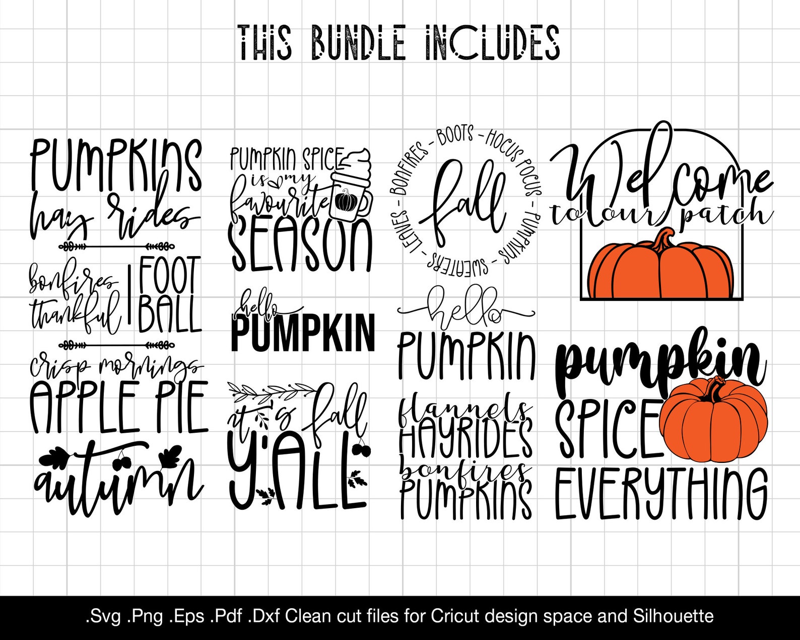 Boho Fall SVG Bundle Autumn Svg Thanksgiving Svg Fall Svg - Etsy